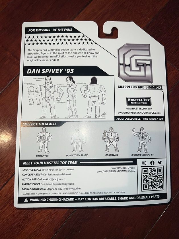 WWF WWE HASTTEL TOYS GRAPPLERS AND GIMMICKS DAN SPIVEY WAYLON MERCY ...