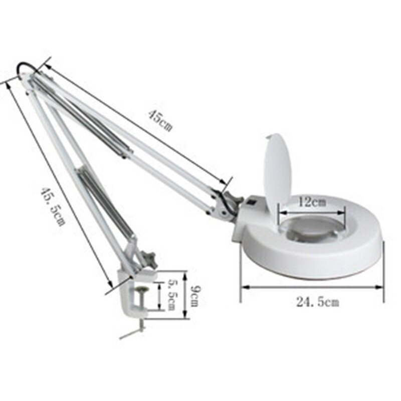 10X 20X Magnifying Glass Desk Light Magnifier LED Lamp Reading Lamp ...
