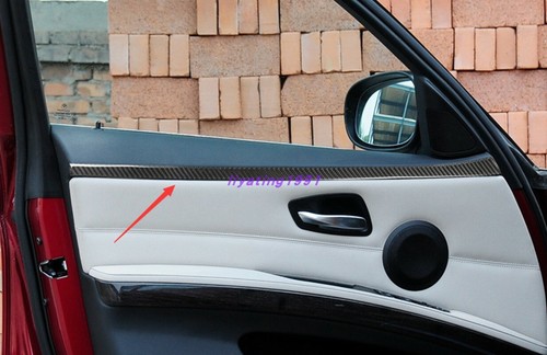 Real Carbon Fiber Door Panel Decor Cover Trim For BMW 3 Series E90 E92 ...