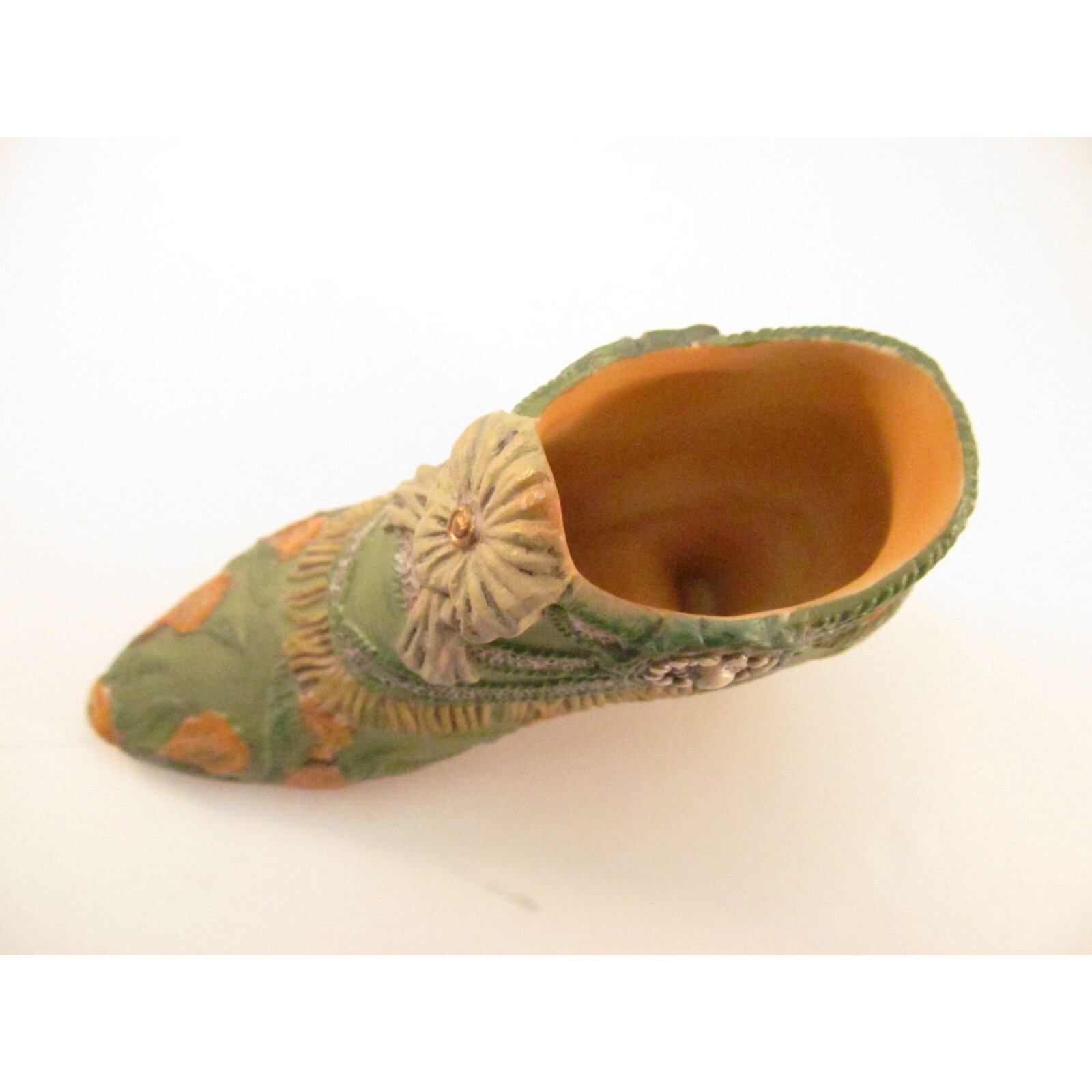 Miniature Ceramic Victorian and Fur Boot Shoe Figurines 2 Pcs in Lot | eBay