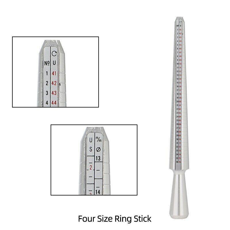 4pcs/Set Ring Stick Finger Size Measurement Correction Adjustment ...