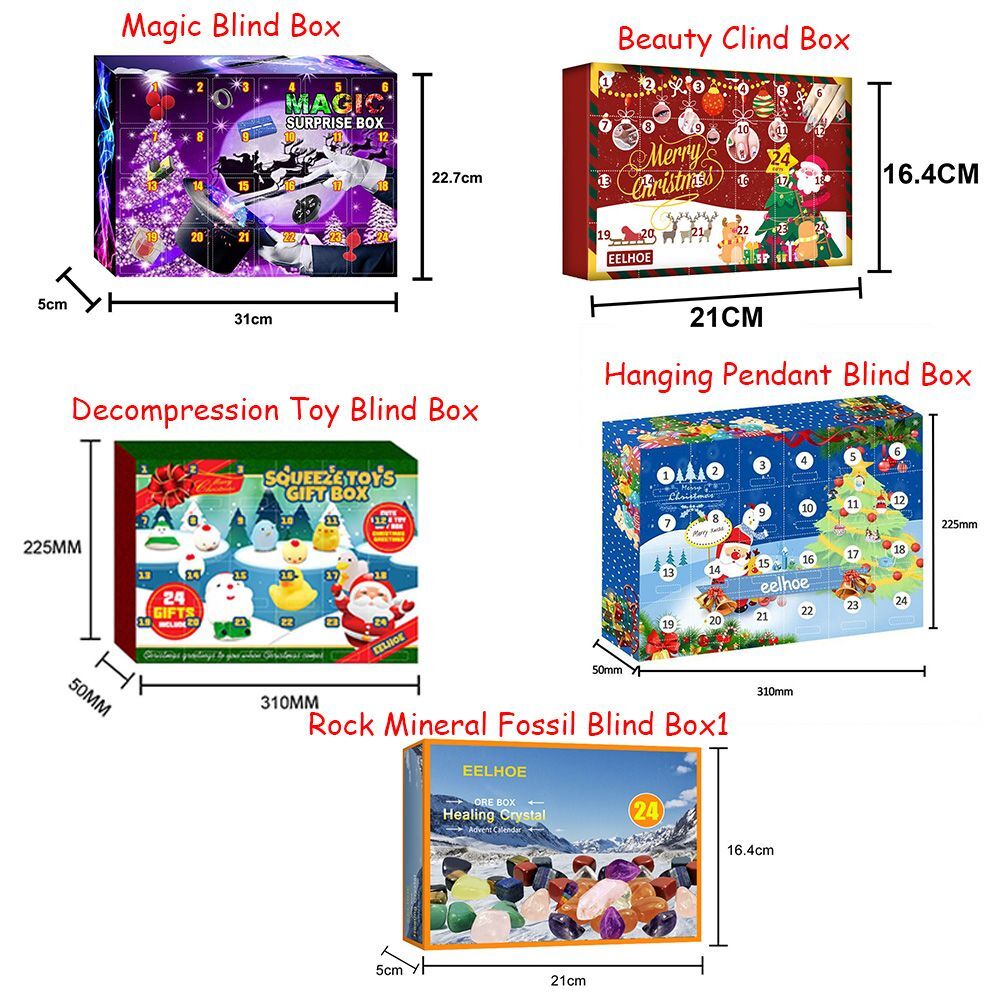 Planets Christmas Advent Calendar Decompression Toy Magic Blind Box ...