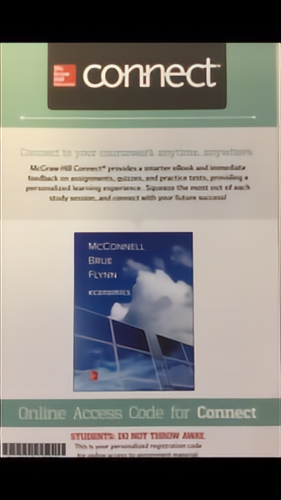 CONNECT ACCESS CARD FOR ECONOMICS by MCCONNELL 9781259915567 | eBay