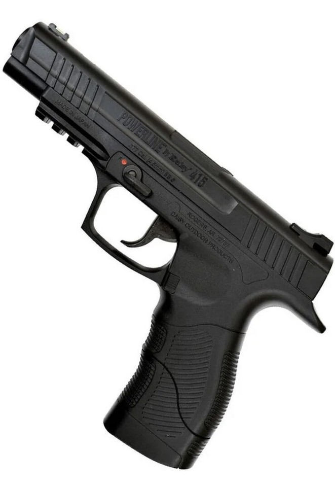 Daisy PowerLine 415 - .177 Cal BB CO2 Airgun Pistol - Semi-Automatic ...
