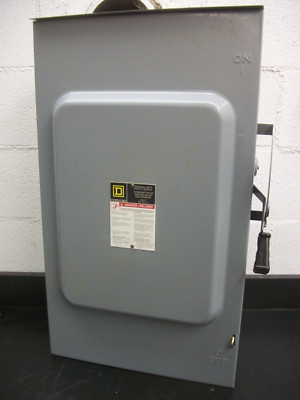 SQUARE D DISCONNECT TYPE 3R D324NRB 200AMP 240VOLT 3POLE FUSIBLE NOB | eBay