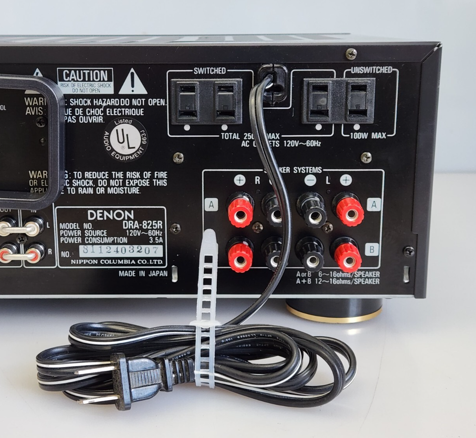 Denon Precision Audio Component AM-FM Stereo Receiver DRA-825R, Tested ...