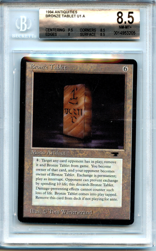 MTG Antiquities Bronze Tablet BGS 8.5 NM-MT+ Card Magic Amricons 3205 ...