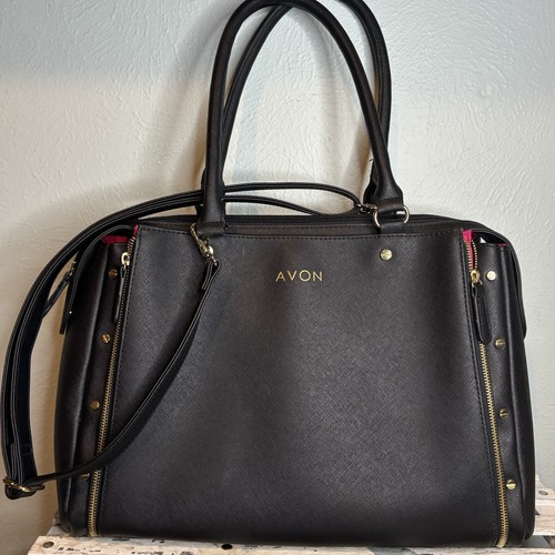 Avon Representative Faux Leather Consultant Product Samples Tote Bag ...