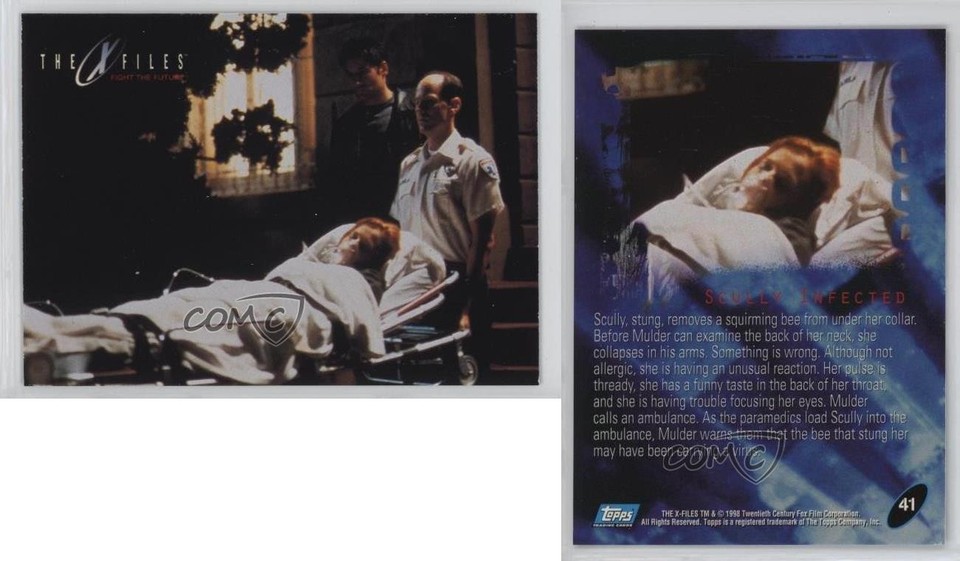 1998 Topps X Files Fight the Future Dana Scully Scully Infected #41 0t2 ...