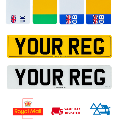 Number Plates Premium Car Reg Plates Road Legal MOT Compliant Plates 2D ...