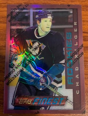 1995/96 Topps Finest Refractor #81 Chad Kilger Mighty Ducks of Anaheim ...