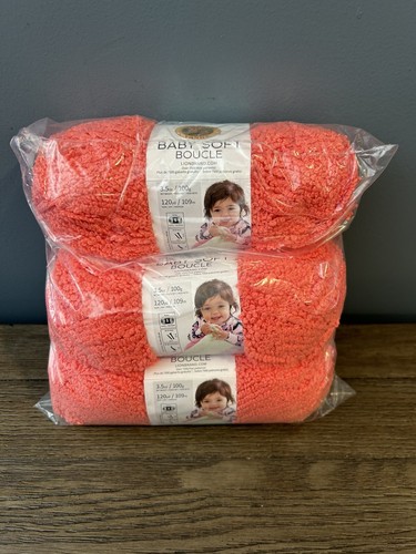 Lion Brand Baby Soft Bounce Yarn 3pk (Coral) | eBay