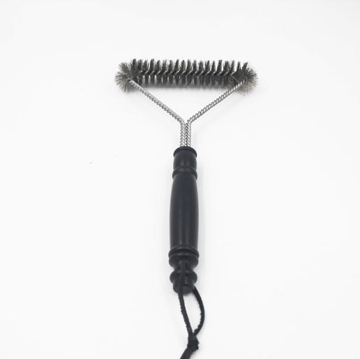 Barbecue BBQ Cleaning Brush Grill Scraper Wire 3 Sided 12 Inch T Shape ...