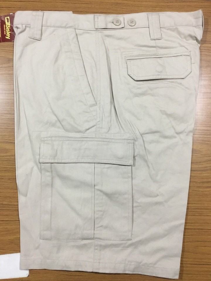 Bisley Cargo Work Short Casual Natural Cotton Size 97cm Ex-sample ...