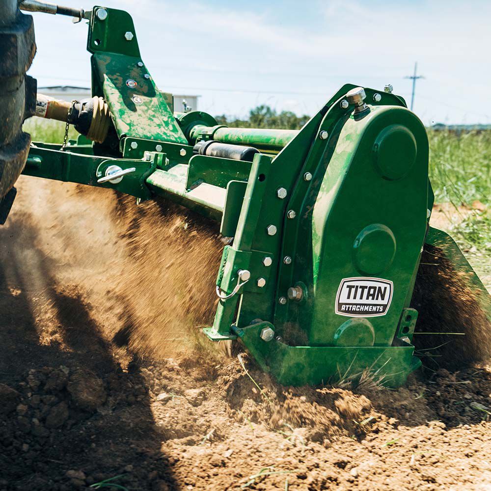 Titan Attachments 3 Point 60" Rotary Tiller Attachment Fits Cat 1 ...