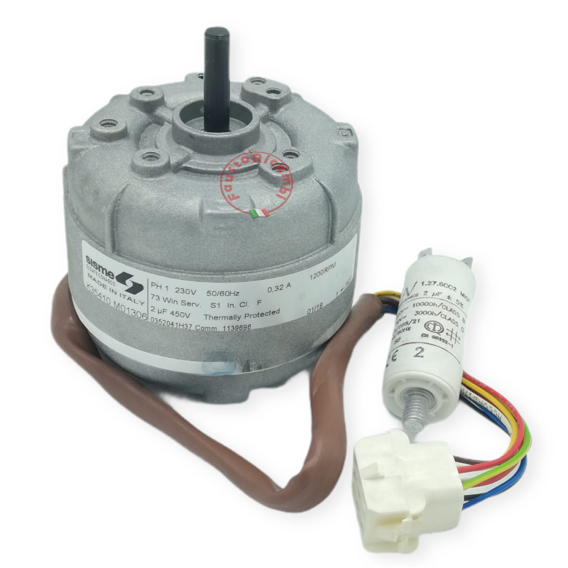 MOTEUR DE VENTILATEUR À UN ARBRE SISME K35410MO1306 FAN COIL FAN COILER ...