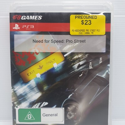 Need for Speed Pro Street NFS PS3 PAL 2007 Racing EA Games VGC Free ...