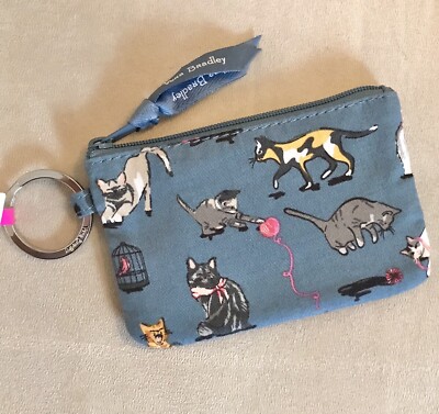 Vera Bradley Cat’s Meow Zip ID Case NWT 🐈 | eBay