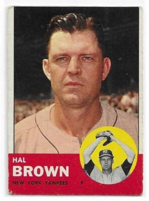 HAL BROWN 1963 Topps Baseball card #289 New York Yankees VG/VG- | eBay