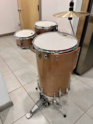 Yamaha Jordan Cocktail Club Drum Set- Pink Sparkle | eBay