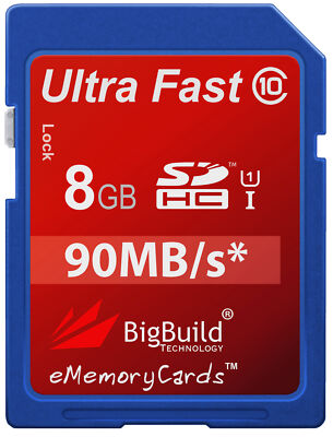 8GB Memory card for Olympus D700 Camera | Class 10 90MB/s Speed SD SDHC ...