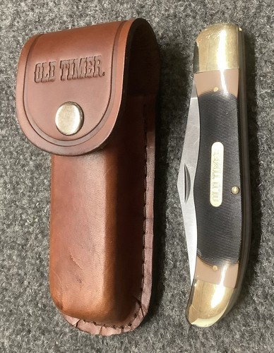 Schrade 1250T Old Timer Pocket Knife With Sheath Nice Condition | eBay