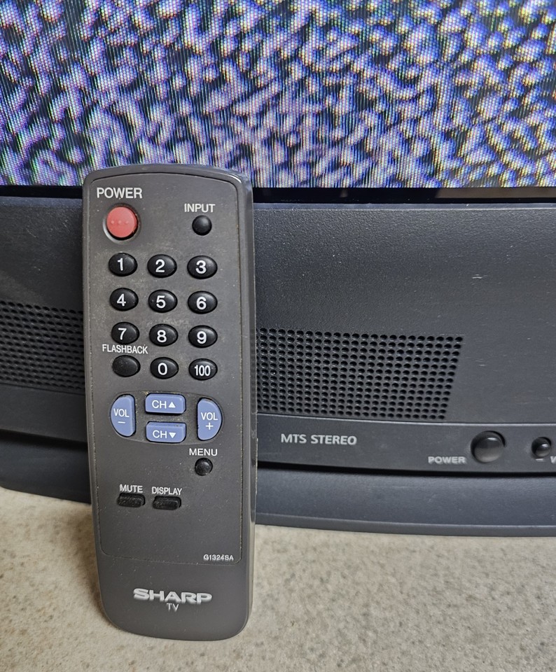 Sharp 27” Inch CRT TV 27L-S100B ( COMES WITH REMOTE) Great For Retro ...