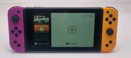 Nintendo Switch V2 Neon Purple & Neon Orange 32GB Console (no dock ...