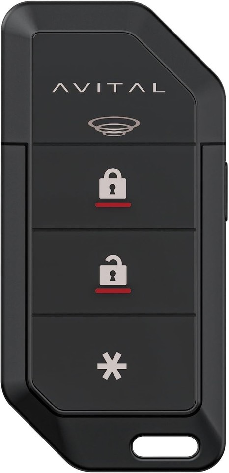 Avital 3100L Keyless Entry Alarm 1-Way Security System w/ Siren + 2 ...