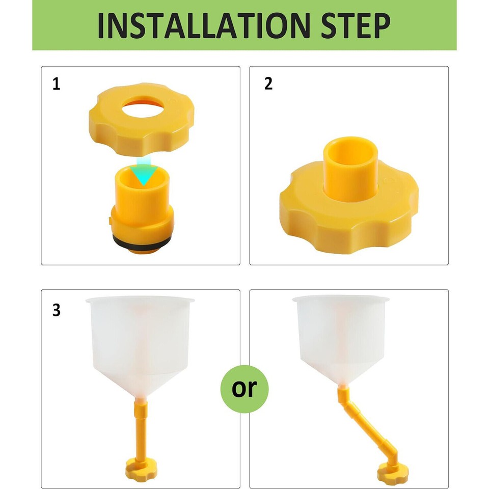 Spill Proof Radiator Coolant Filling Funnel Kit 15-pcs Cooling System ...