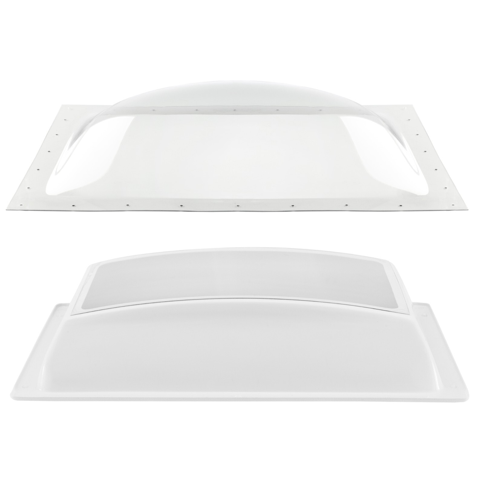 RecPro RV Skylight Inner + Outer Dome 14" x 22" Bubble Camper Sky Light ...