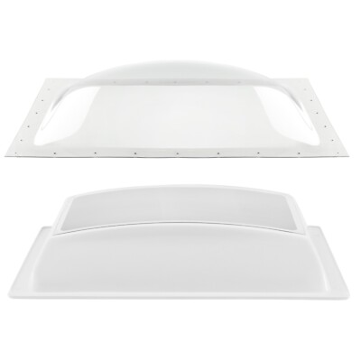 RecPro RV Skylight Inner + Outer Dome 14" x 22" Bubble Camper Sky Light ...