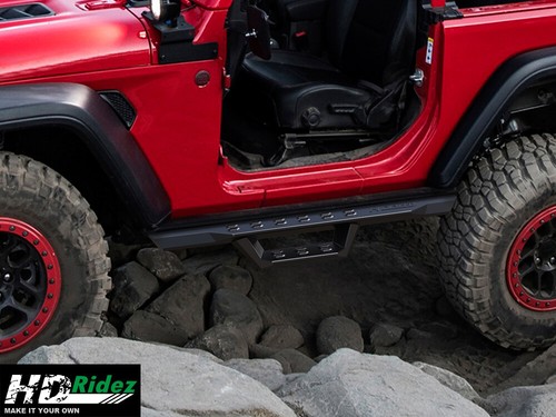 APS Black Overland Slider Drop Bar For 18-26 Jeep Wrangler JL 2Dr | eBay