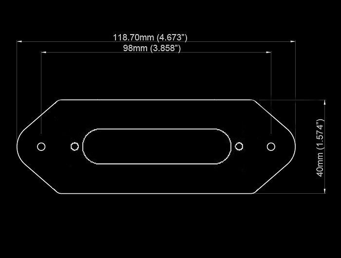 Guitar Parts CONVERSION PICKUP MOUNT RING - P90 Dog Ear Telecaster Neck ...