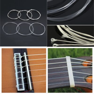 Classic Acoustic Silver Plated Chord Set Nylon Guitar Strings Metal ...