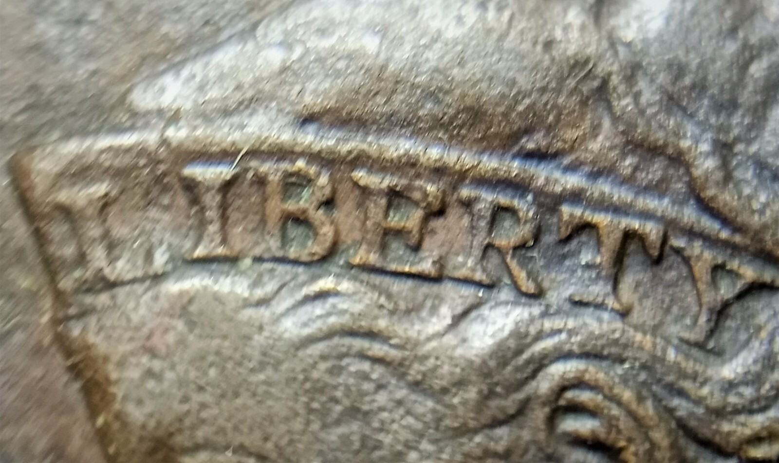 1817 Coronet Head Large Cent N-7 w/Counterstamp | eBay