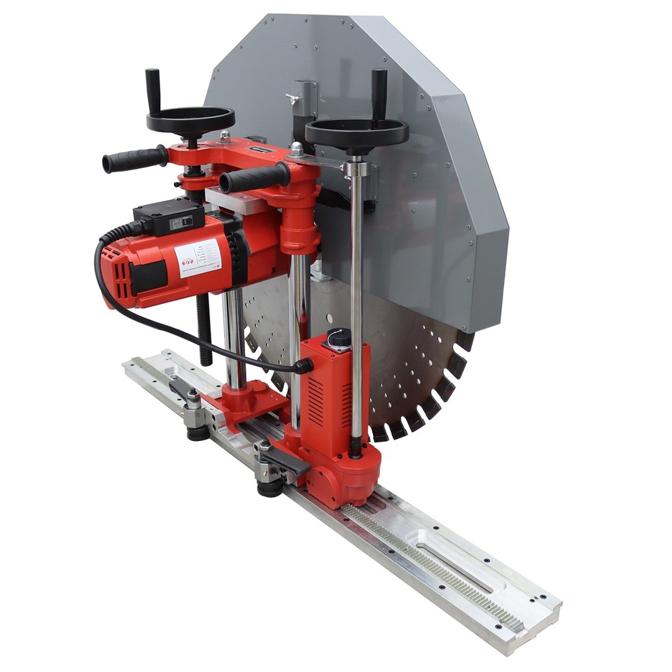 Semi-automatic Concrete Wall Cutter 42.3" Blade 94.4" Track Remote ...