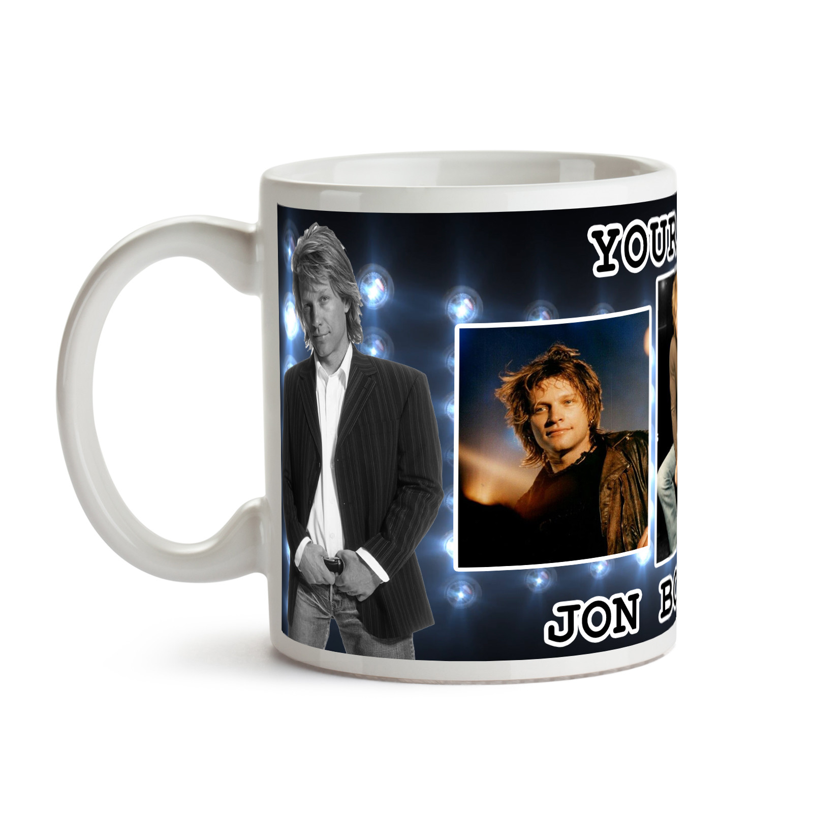 JON BON JOVI Photo Personalised Mug Coffee Tea Ceramic Cup Any Name or ...