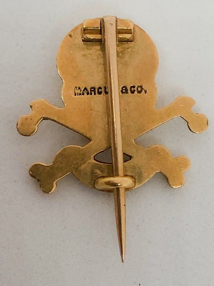 Skull and Bones Yale Fraternity Secret Society Pin | eBay