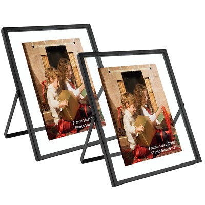Floating Frame for Picture Metal Picture Frames with Double Real Glass ...