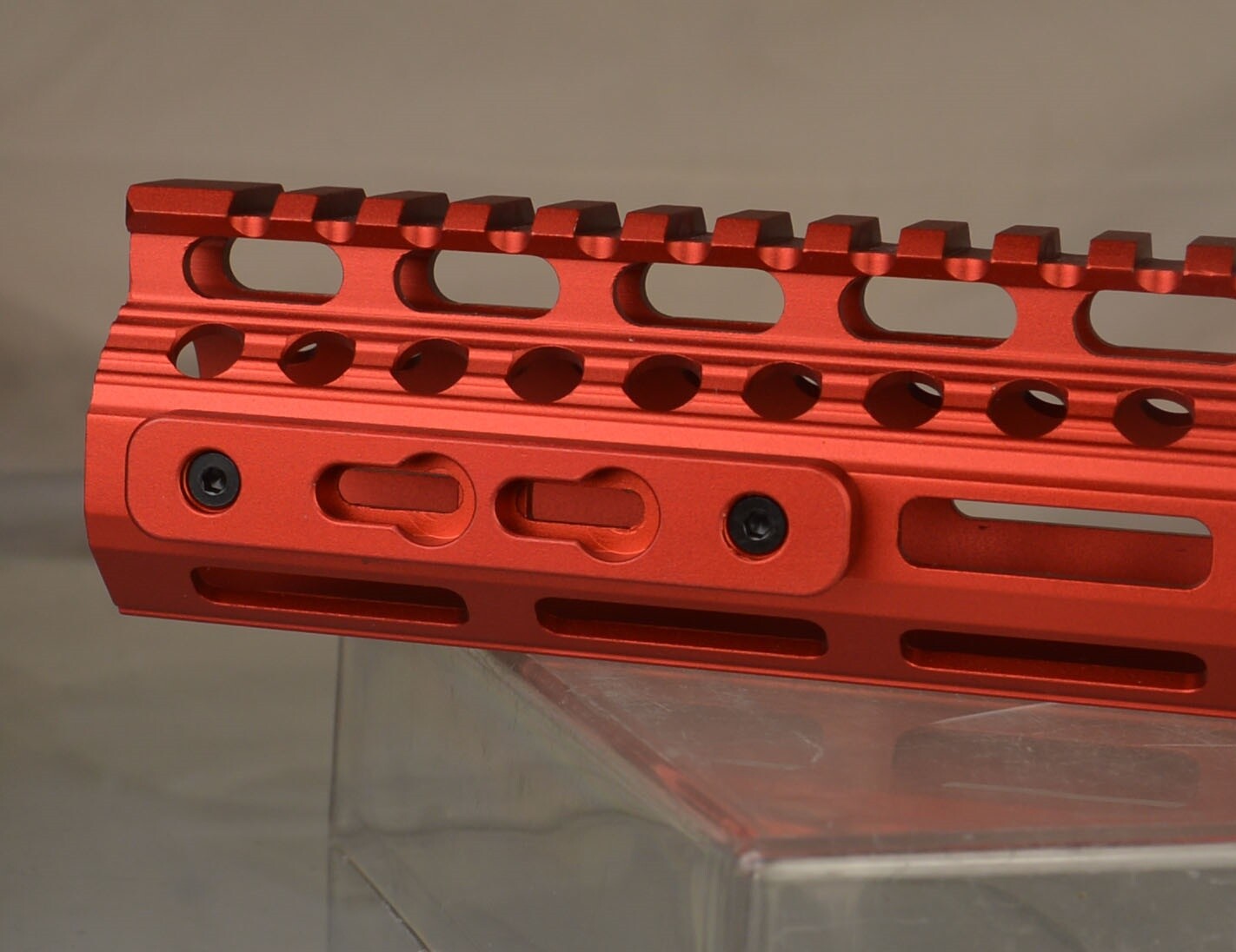3" Red M-LOK to KeyMod Section Adapter Aluminum US Seller | eBay