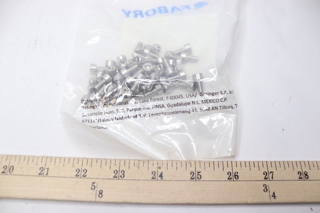 (50-Pk) Fabory Cylindrical Socket Head Cap Screw M5-0.80 10 Mm L M51050 ...
