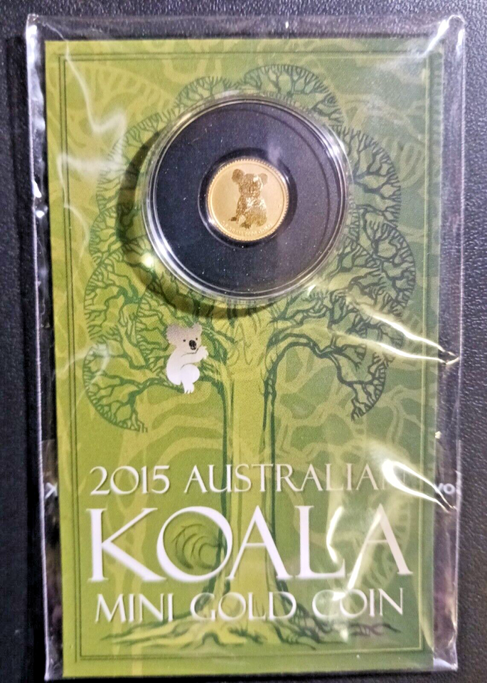 GOLD 2015 AUSTRALIAN GOLD KOALA 1/2 Gram Coin Original Perth Mint ...