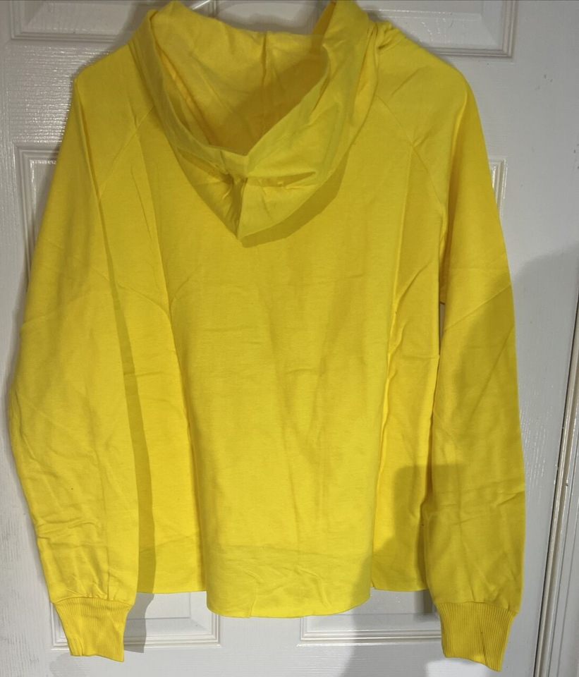 Eye Candy Women's Long Sleeve Hoodie Cropped Size S. Canary Yellow | eBay
