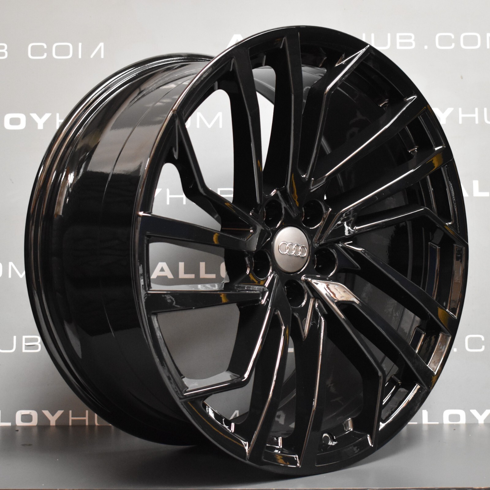 GENUINE AUDI RS4 RS5 8W EVOLUTION EVO SPOKE 20" INCH GLOSS BLACK ALLOY ...