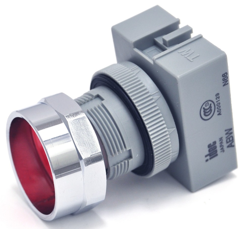 IDEC ABW-100 SWITCH PUSHBUTTON ACTUATOR Chrome Bezel SWITCH CAP included | eBay