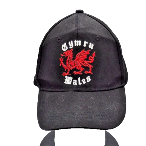 Welsh Dragon Hat Cap Cymru Wales Black Pendragon One Size | eBay