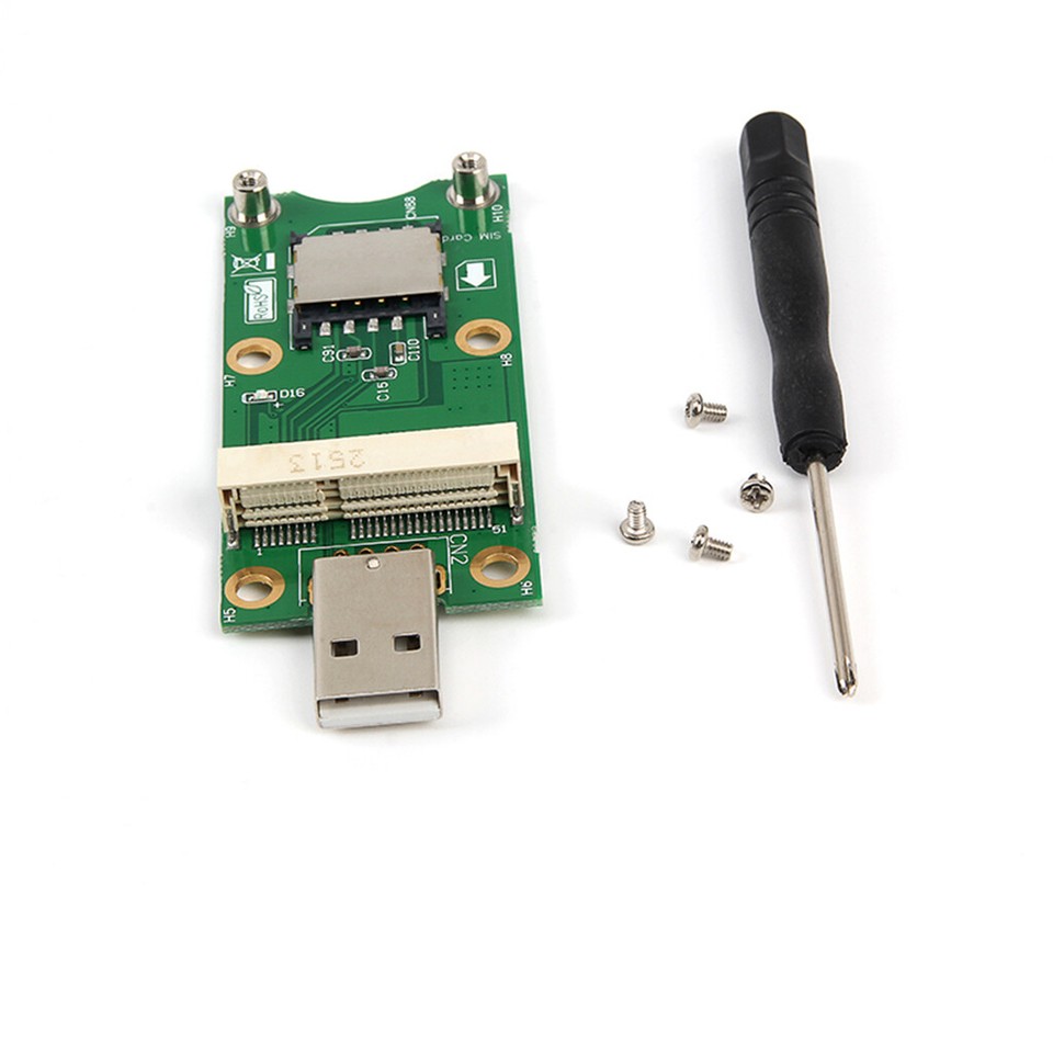 Mini Wireless PCI-E to USB Adapter with SIM Card Slot for 3G 4G WWAN ...