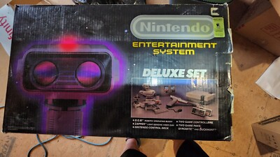 1985 Nintendo NES ORIGINAL BOX Deluxe Set ROB PLAY - TESTED and WORKING ...