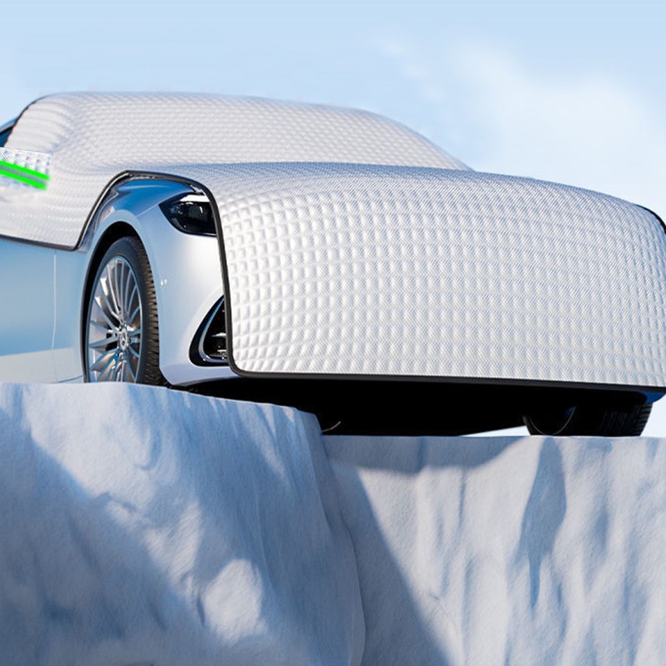 Snow Car Cover Extended Frost Guard Car Window Protector Windshield ...